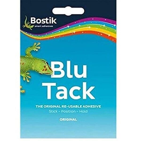 White Tack Bostik 12 (FULL BOX) k Packet Blue Tac Re-usable Adhesive ...