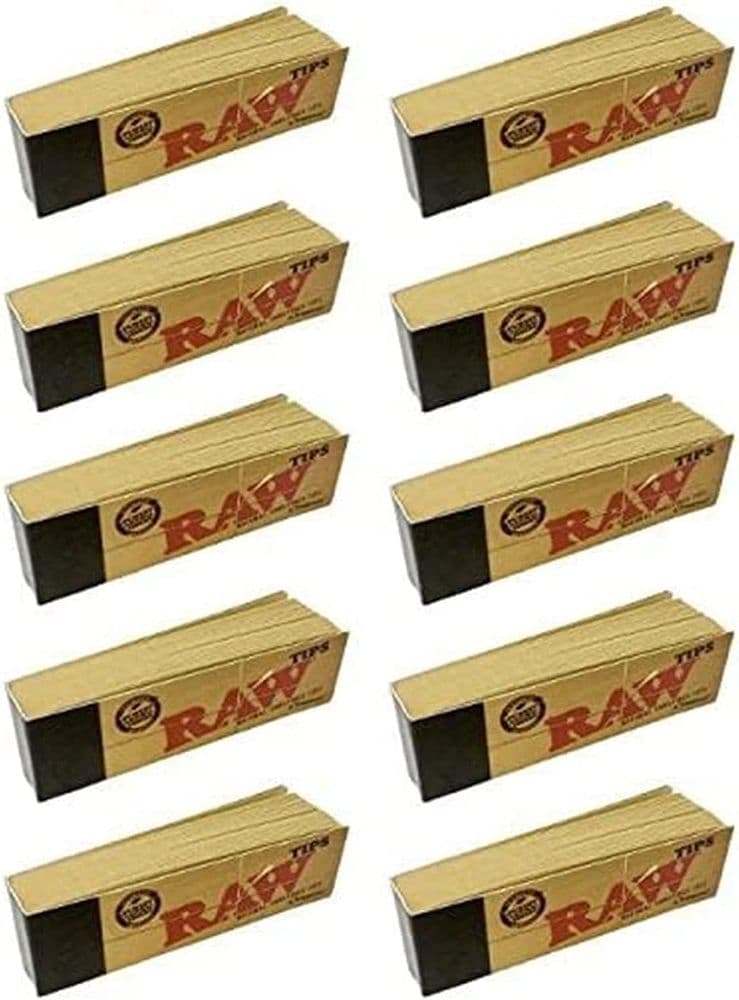 RAW Tips ROACHES 10 BOOKLETS RAW Brand Tips Tobacco Rolling Tips