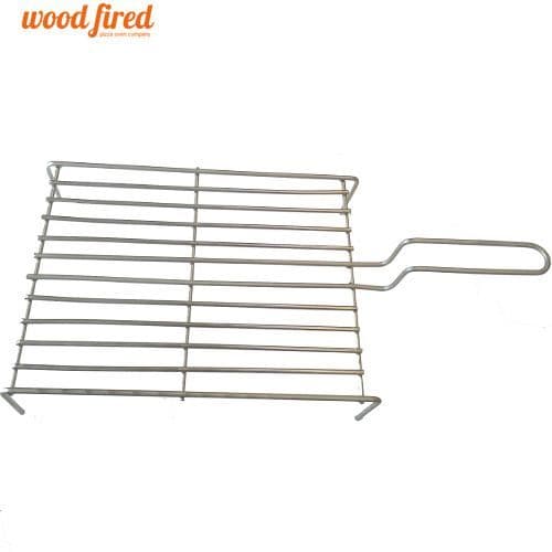 Galvanised steel cooking rack for outdoor wood fired Pizza