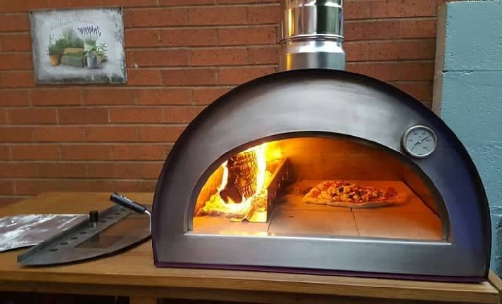 Neapolitan classico pro commercial wood fired pizza oven with stainless ...