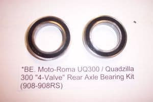 BE Moto-Roma UQ300 / Quadzilla 300 "4-Valve" Rear Axle Bearing Kit 908 ...