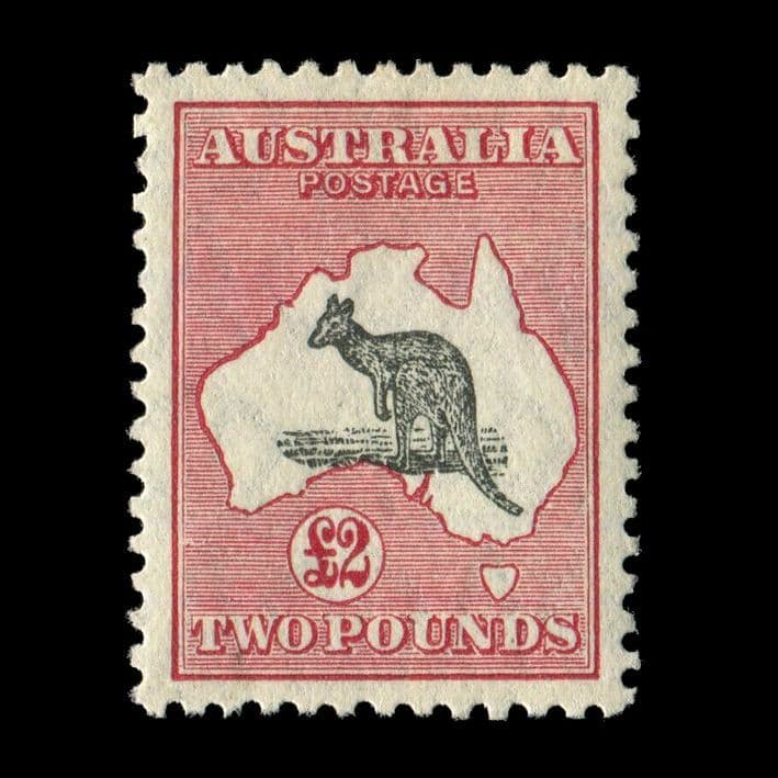 TUT3732 - Australia - 2 Kangaroo Small Multiple Watermark GEM