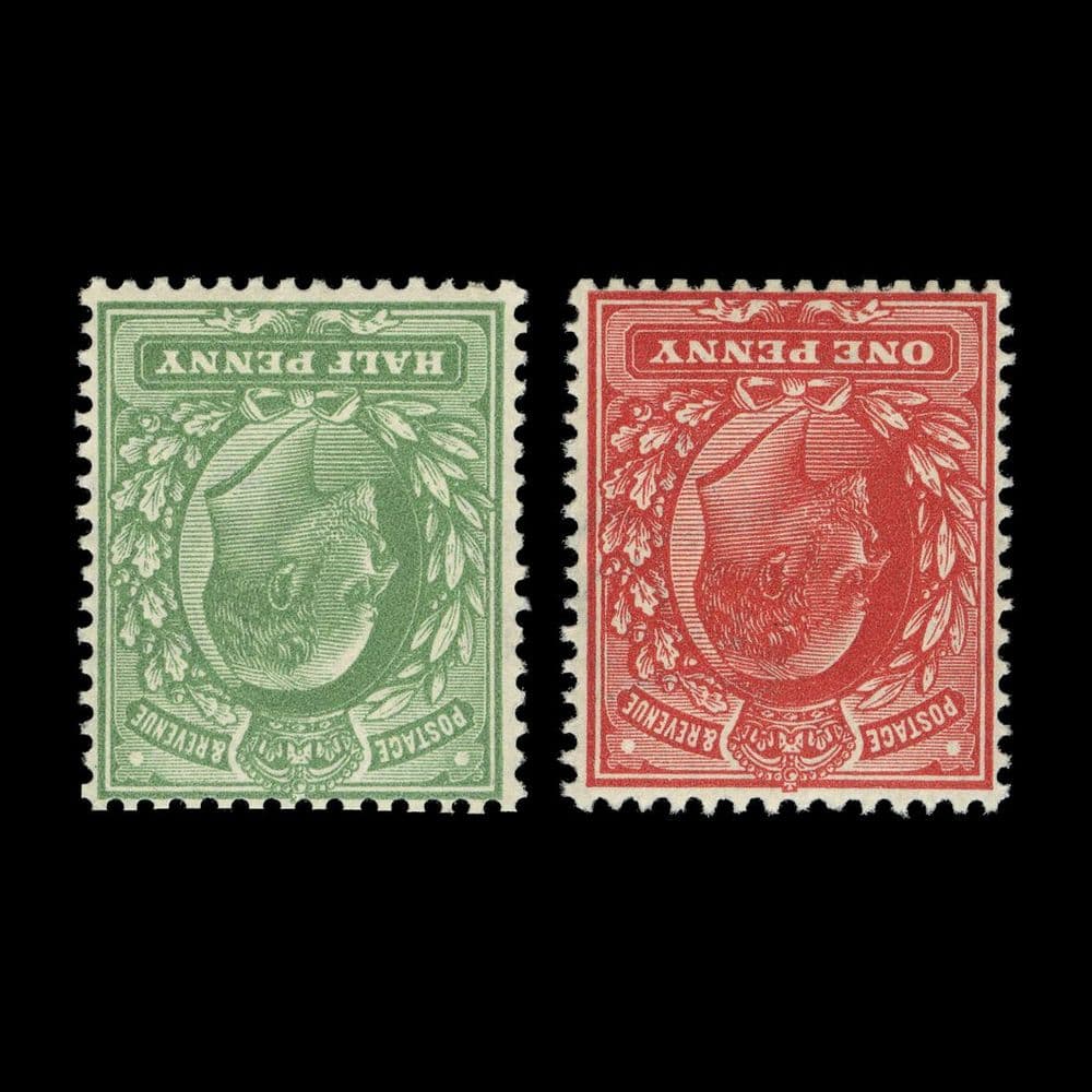 TUT4021 - GB KEVII Harrison P14 INVERTED WMK d 1d UM