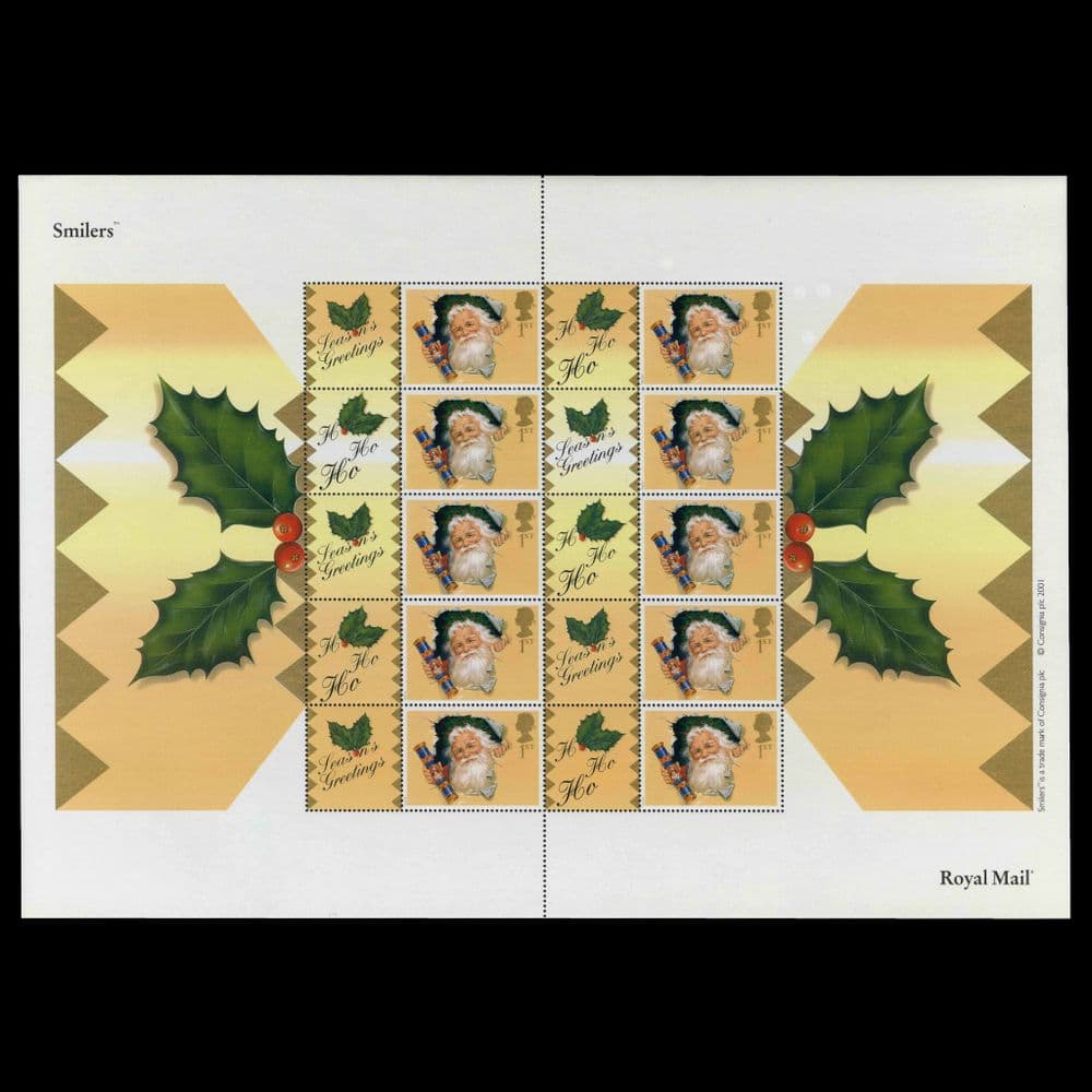 TUT4350 - GB Smilers Sheets - Much Vaunted Consignia Smilers Xmas Sht