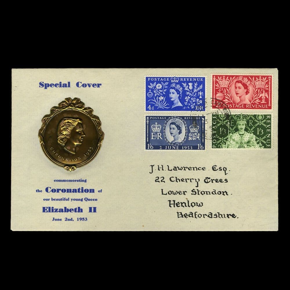 TUT4446 - GB - Covers - QEII - Medal HENLOW CAMP CDS FDC Nr 32 of 100