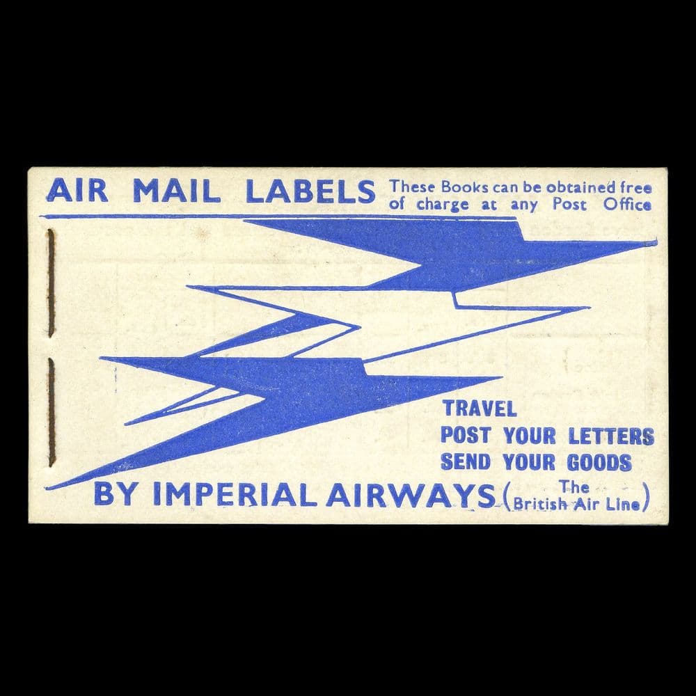 TUT4654 - General - Airmails - IMPERIAL AIRWAYS Airmail Etiquettes Bklt