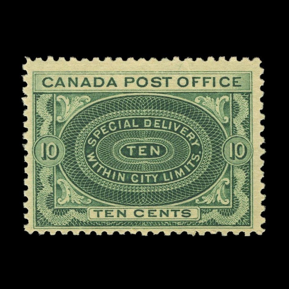 TUT4914 - Canada - SPECIAL DELIVERY 10c Green UM NH Full OG