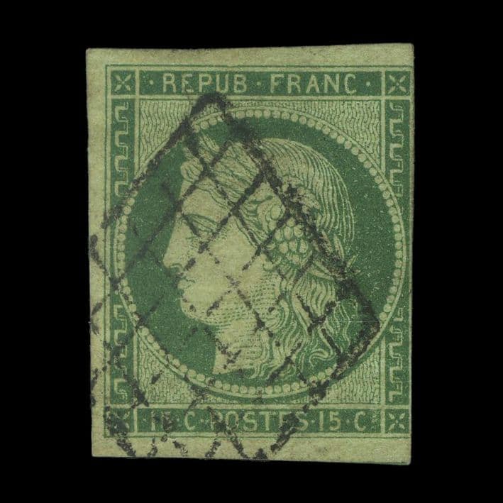 TUT5068 - France - Ceres 15c Deep Green Lovely Colour