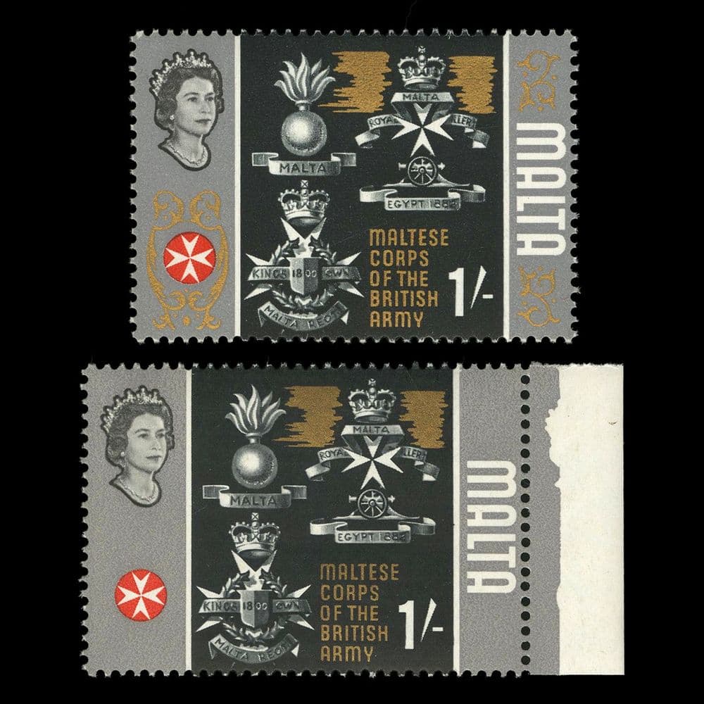 TUT5220 - Malta - MISSING GOLD 2-Part Process Superb UM