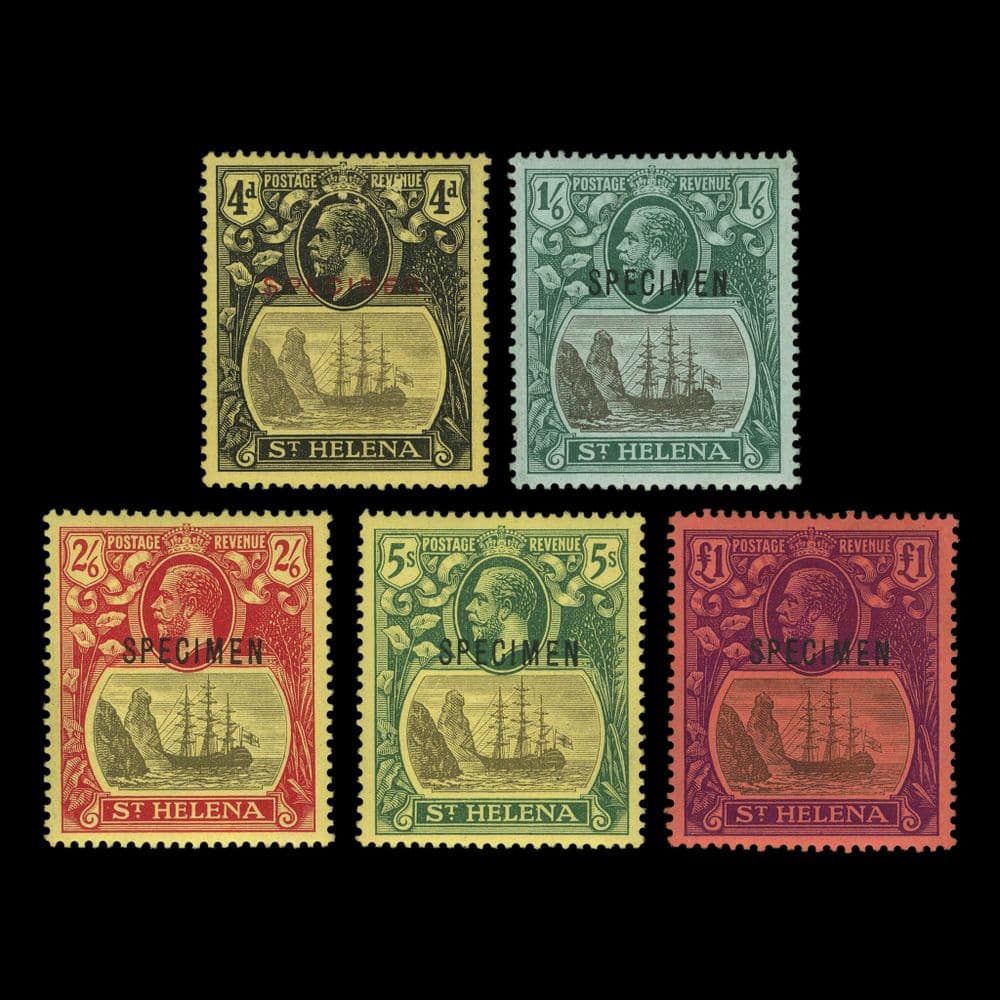 TUT5245 - St Helena - Badge of Colony MCA 4d - 1 SPECIMEN M