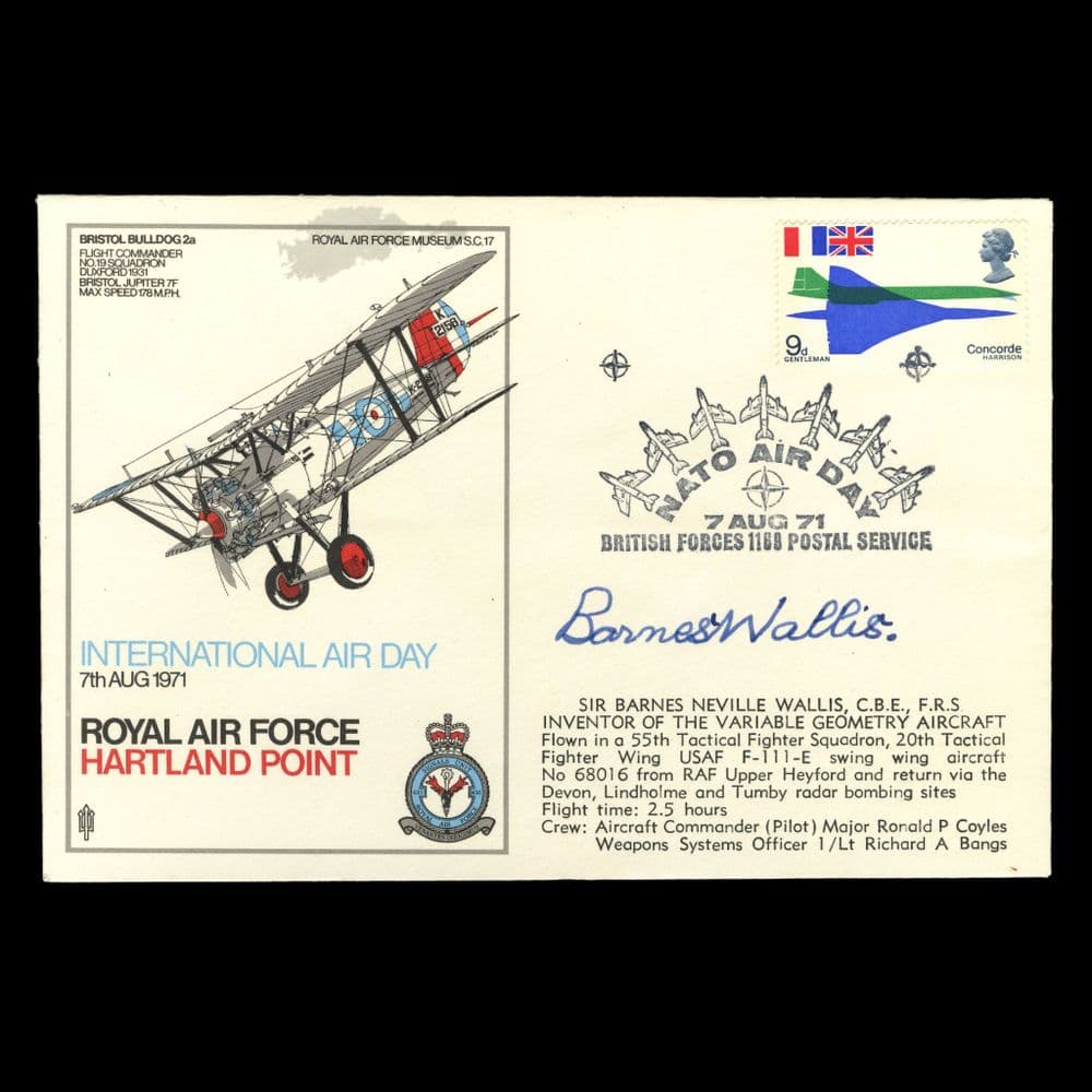 TUT5624 - GB Autograph Covers - Nato Day BARNES WALLIS Autograph Cover