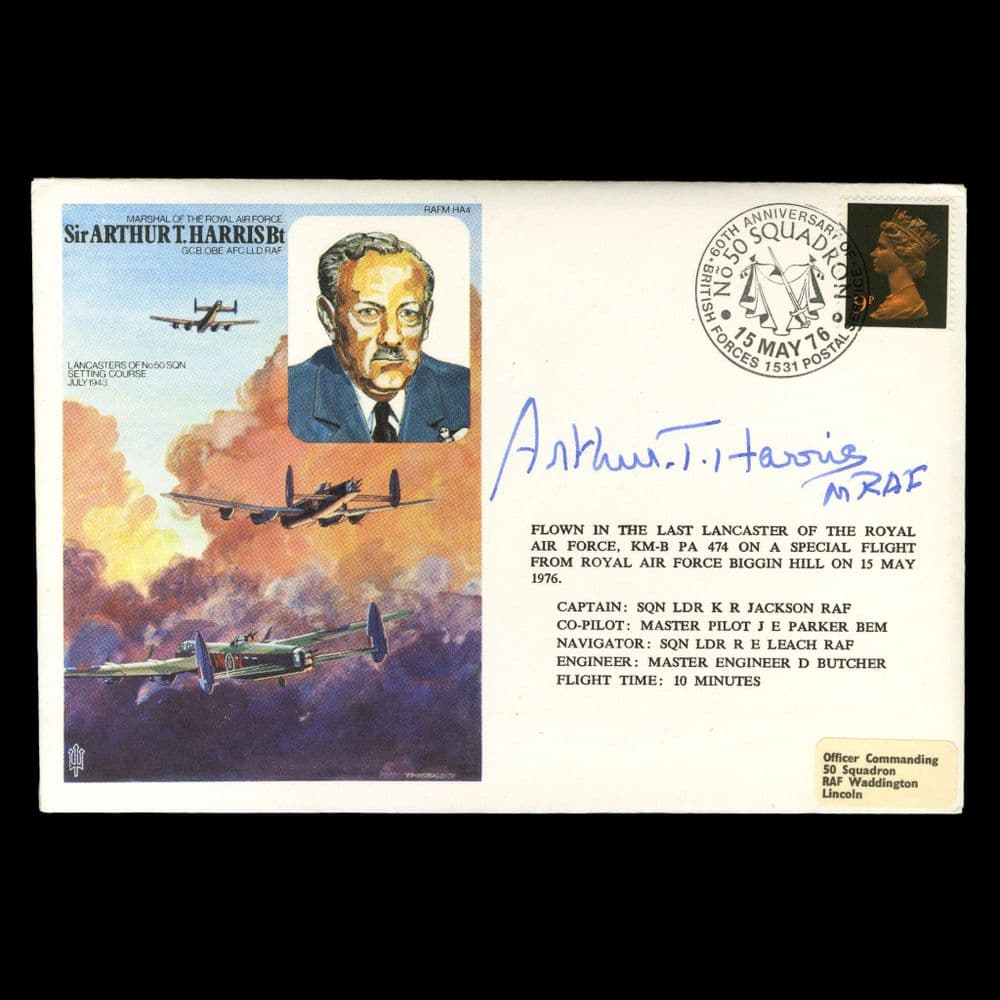 TUT5625 - GB Autograph Covers - Bomber Arthur T Harris Autograph Cover