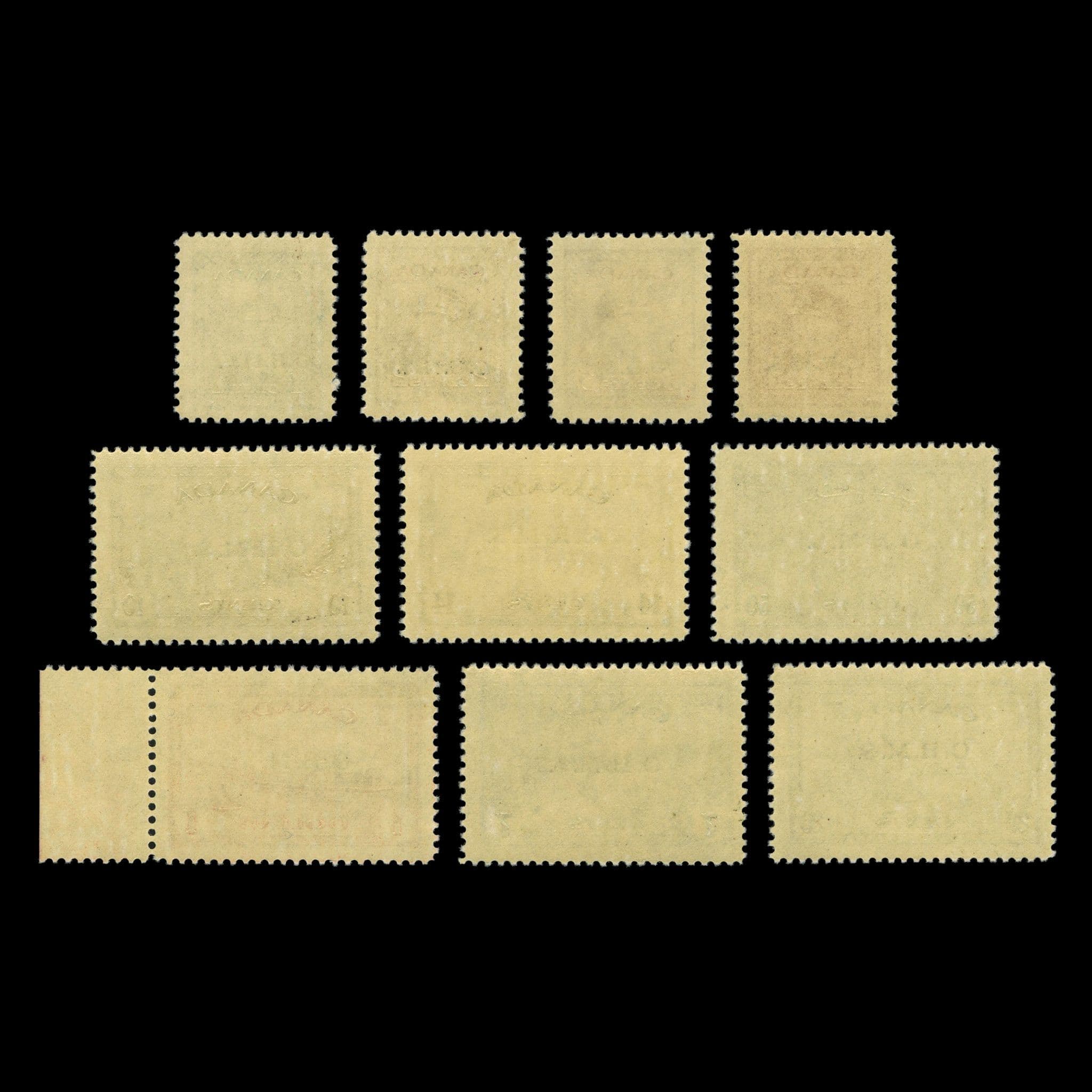 TUT5751 - Canada - KGVI OFFICIALS O H M S Set 10v Super UM