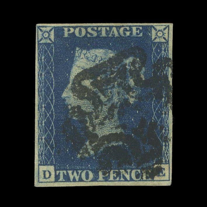 TUT5766 - GB - QV 1840 2d Deep Bright Blue VFU Black MC