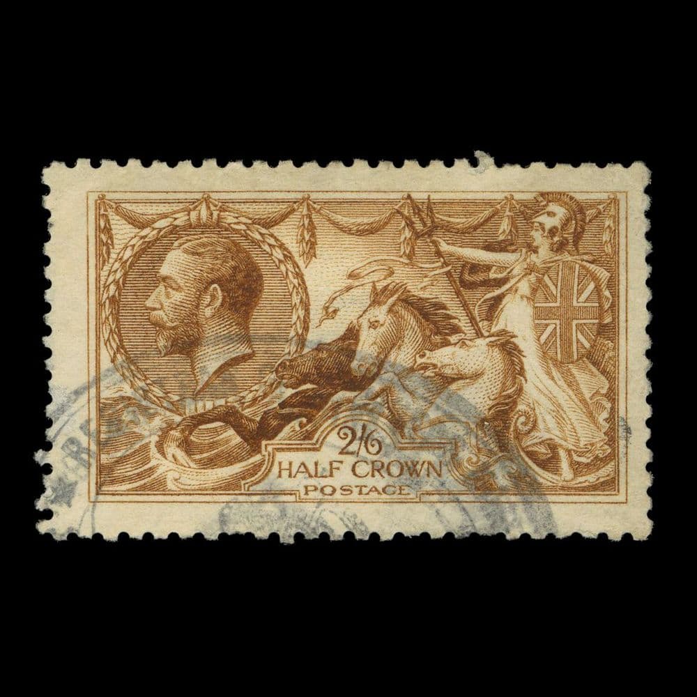 TUT5939 - GB - KGV DLR 2/6d Bright Yellow-Brown Fab Col