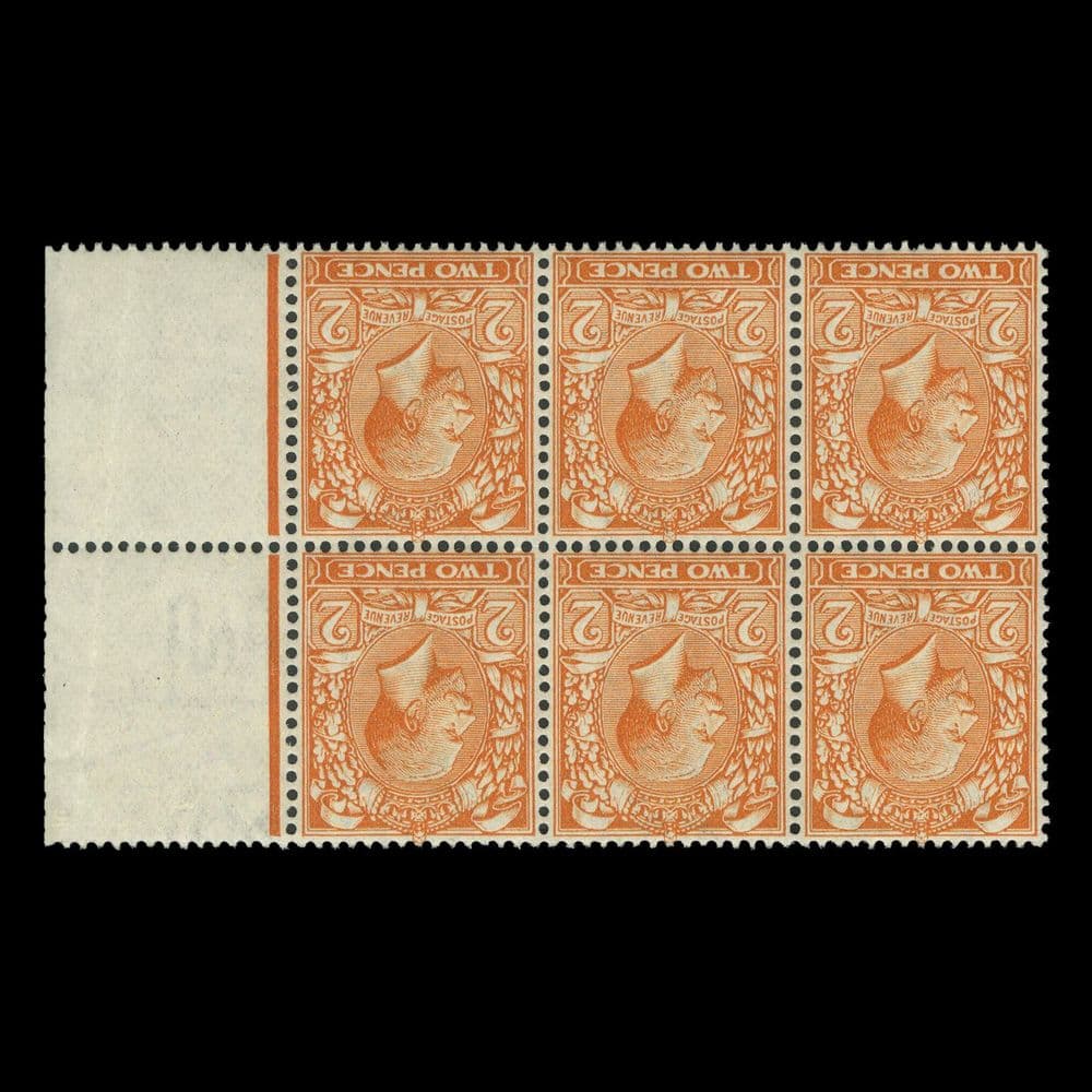 TUT6045 - KGV 2d Orange R Cypher Wmk INV & REV UM