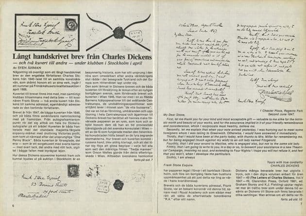 TUT6160 - GB - Charles Dickens Signed Mourning Envelope