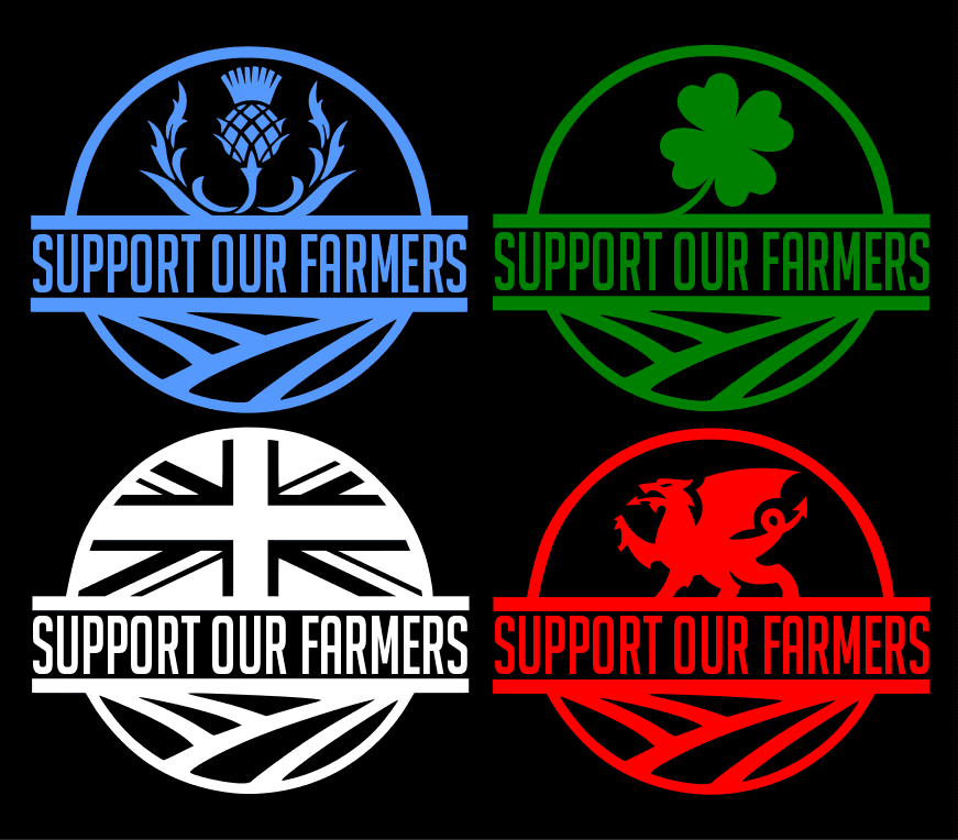 Support Our Farmers Vinyl Cut Decal