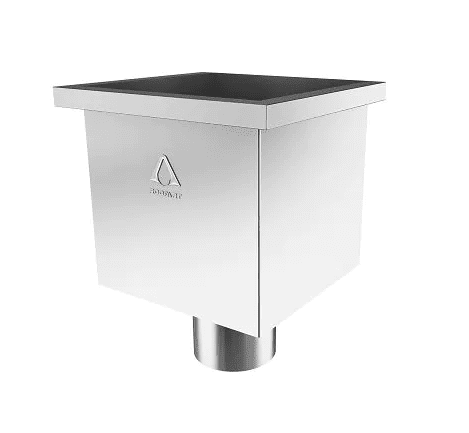 87mm Steel Square Rainwater Hopper