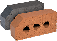 Smooth Red Engineered Perforated Brick AN5 2