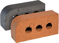 Smooth Red Engineered Perforated Brick BN1 2