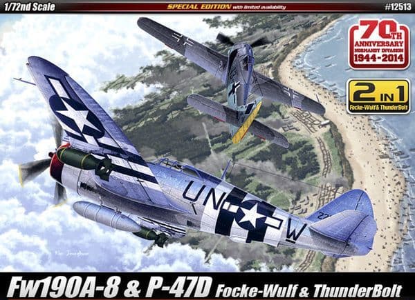 Academy 12513 Fw190A-8 & P-47D 1 72 scale