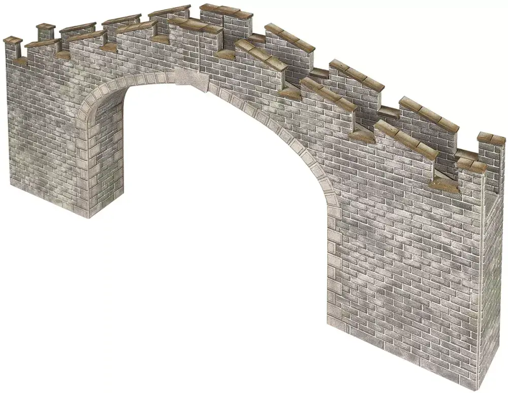 METCALFe CASTLE WALL BRIDGE PO296 00/H0 SCALE