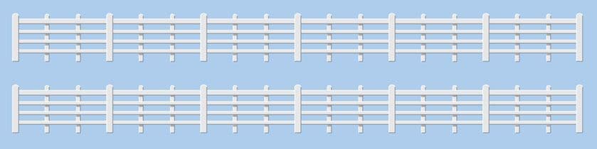 Peco 424 Lineside Fencing White