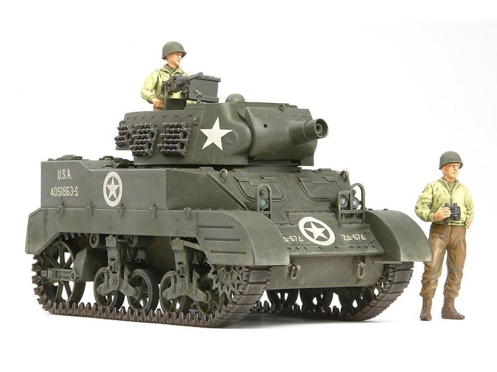 Tamiya 35312 U S HOWITZER MOTOR CARRIAGE M8 "AWAITING ORDERS" SET w/3 ...