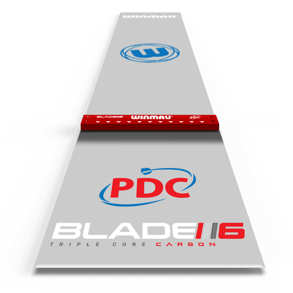 Winmau Clearzone PVC Dart Mat with Integrated Oche
