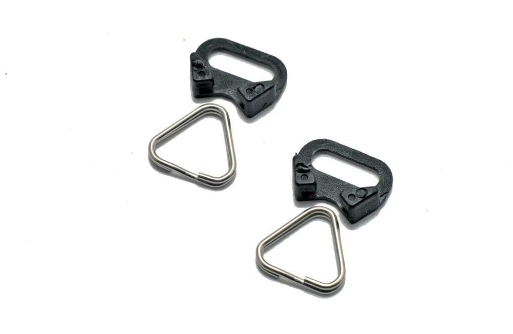 2 X Durable Triangular Split Rings Back Protectors Camera Strap Attachments