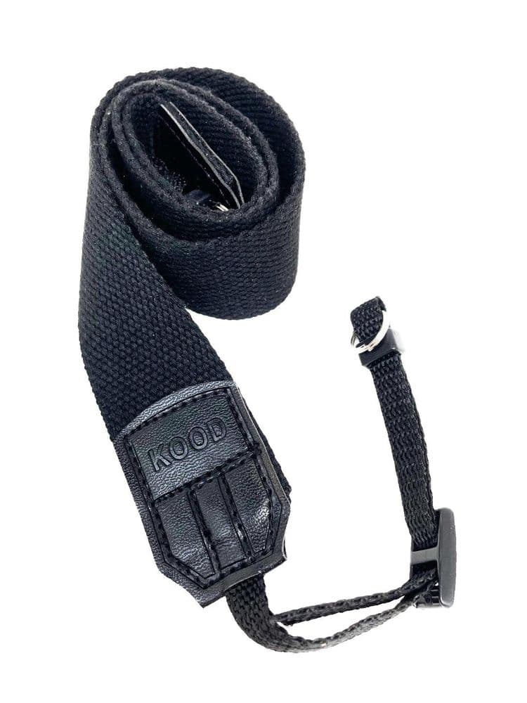 Black Woven Camera Shoulder Neck Strap Strong Fully Adjustable