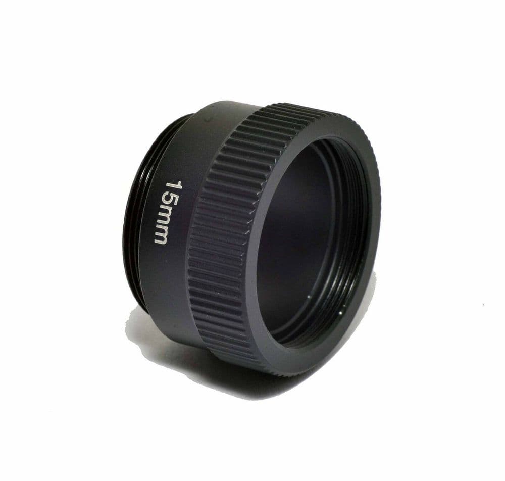 C-MOUNT 15mm Extension Tube Adapter C-CS Mount Adaptor Spacer Ring For ...
