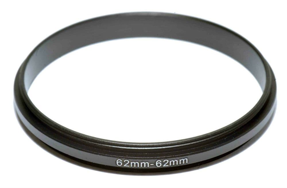 Coupling Ring Male-Male Thread 62-62mm Double Lens Reverse Macro Adapter
