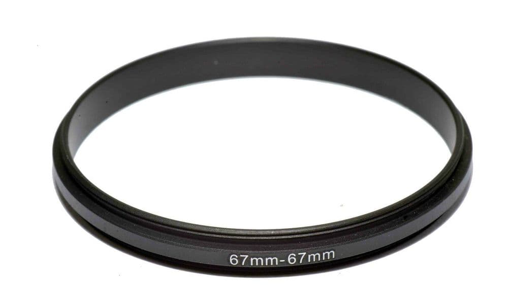 Coupling Ring Male-Male Thread 67-67mm Double Lens Reverse Macro Adapter