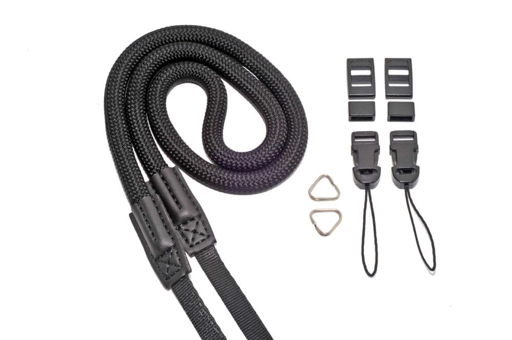 Fully Adjustable Nylon Rope Camera Strap With Quick Release & Split ...