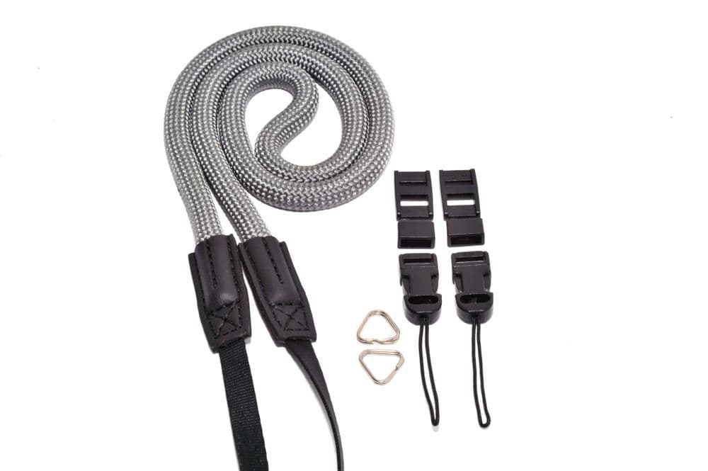 Fully Adjustable Nylon Rope Camera Strap With Quick Release & Split ...