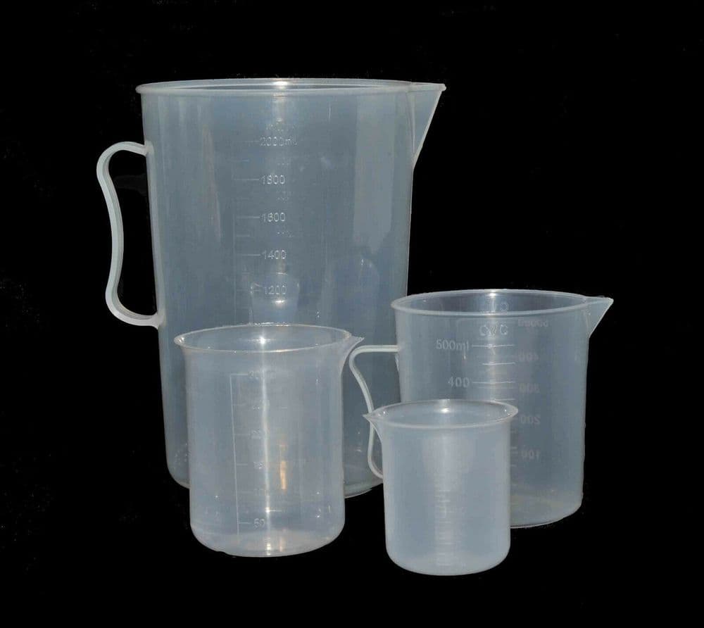 Graduated Beaker Chemical Measuring Jug Set 2000/500/300/100ml