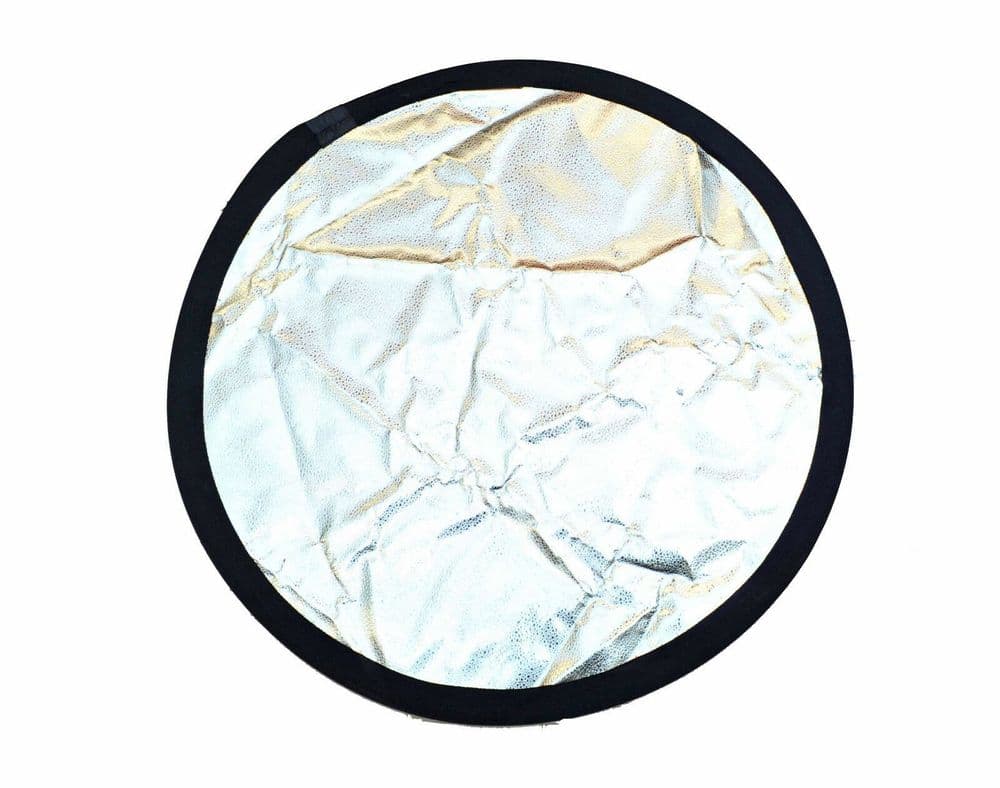High Reflective Dimpled Silver Reflector 80cm Silver/Black Reflector Studio