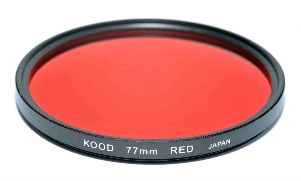 Kood High Quality Optical Glass Red Filter Made in Japan 77mm
