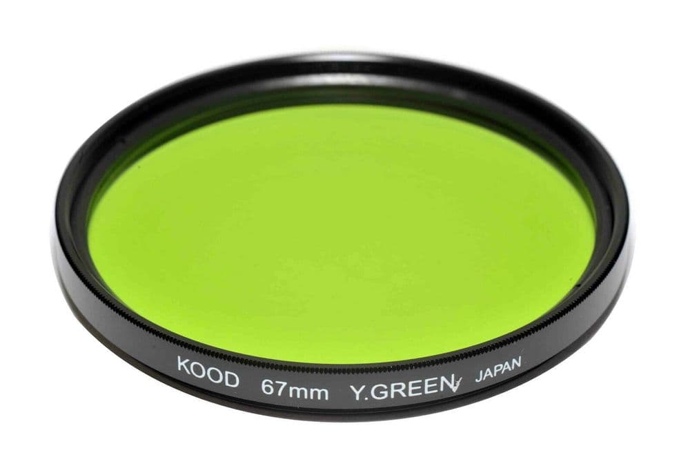 Kood High Quality Optical Glass Yellow/Green Filter Made in Japan 67mm