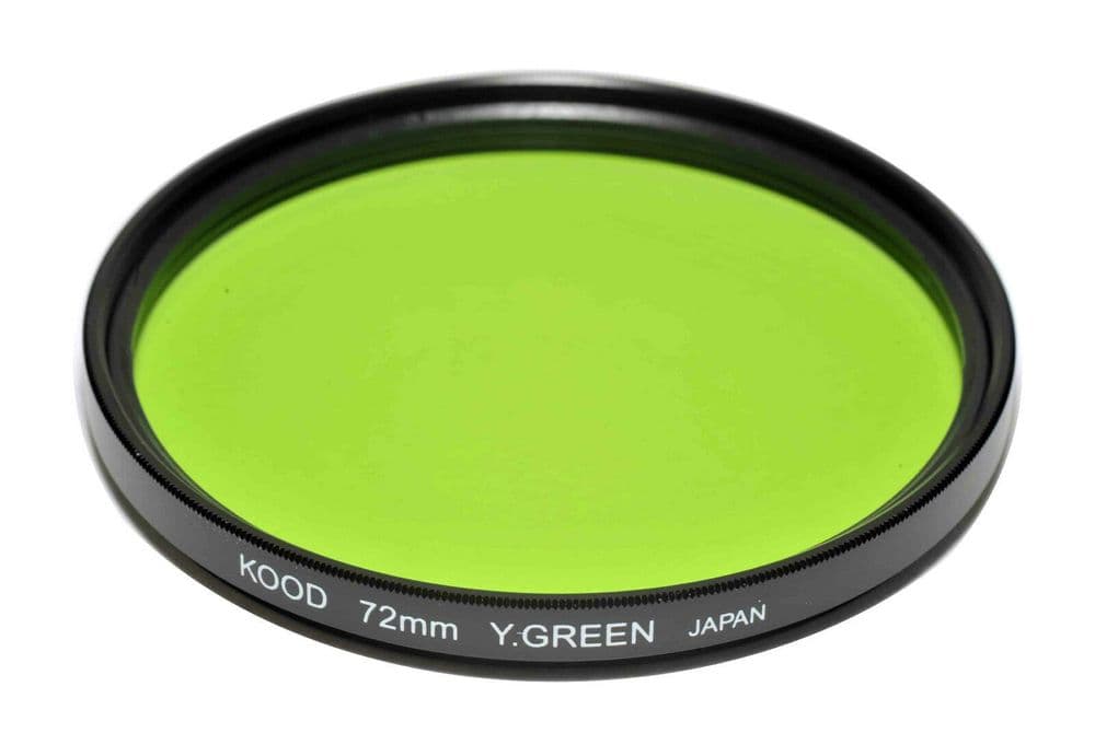 Kood High Quality Optical Glass Yellow/Green Filter Made in Japan 72mm