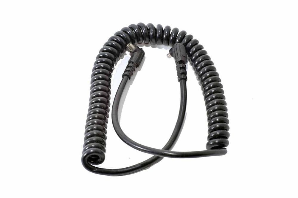 PC-PC Coiled Flash Extension Lead Male to Female 1 5 Metre