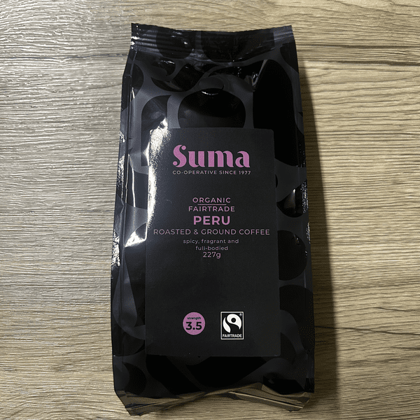 Suma Fair Trade Organic Peru Groud Coffee 227G