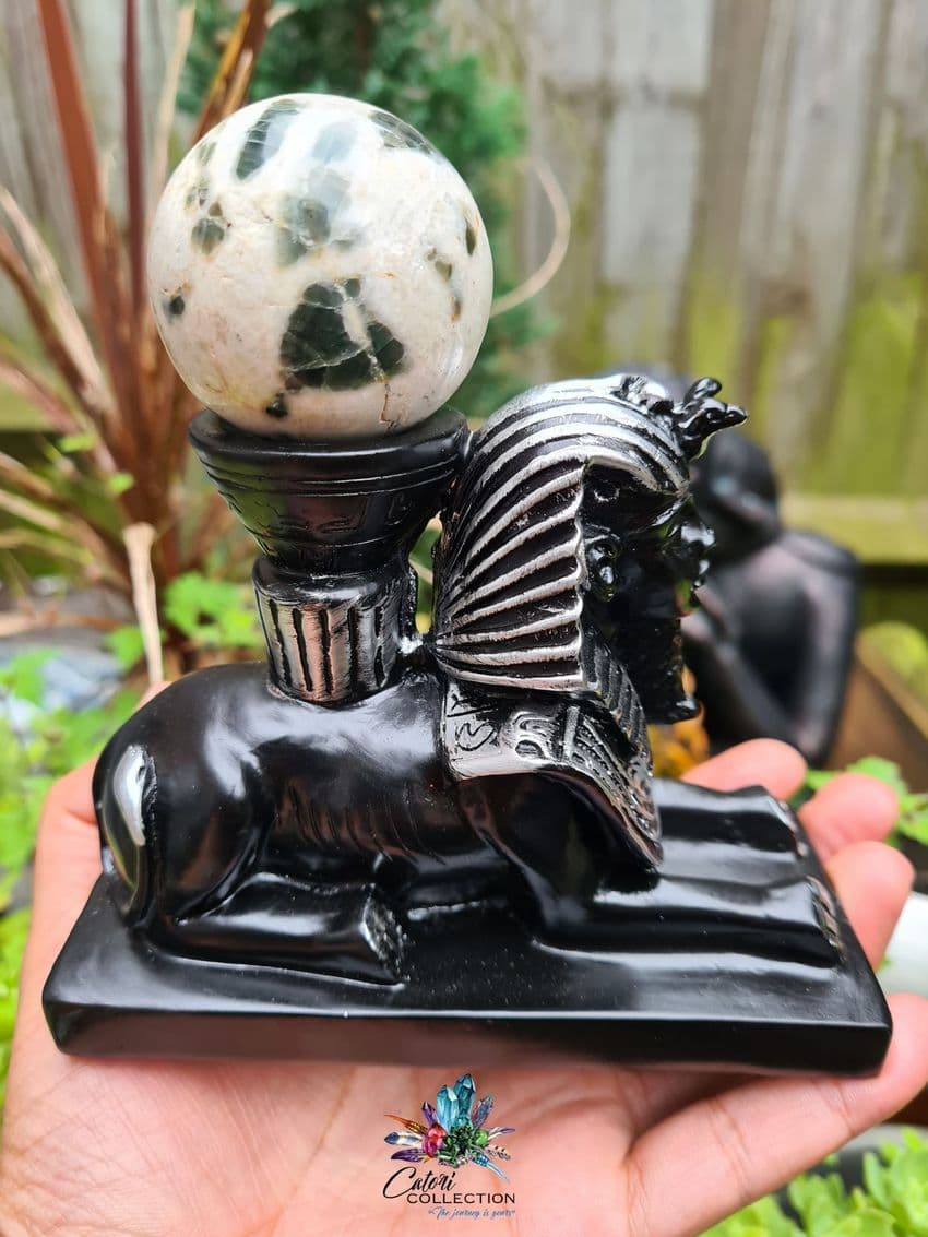 Egyptian Pharaoh Sphere Display Stand