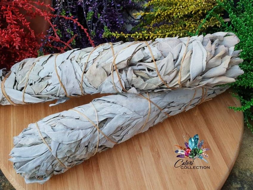 Large Premium White Sage Smudge Stick 8-9 inches