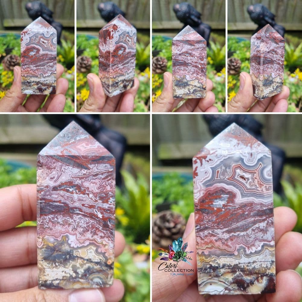 Mexican Crazy Lace Agate Point 123g