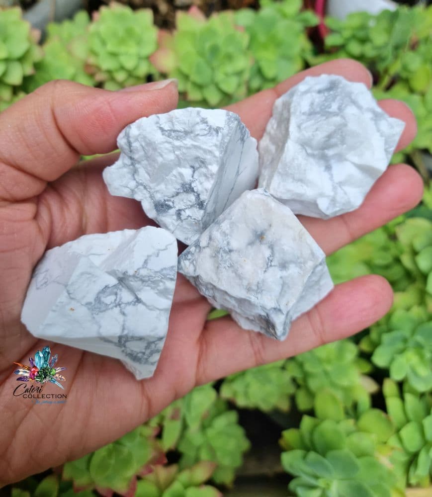 Rough White Howlite Pieces