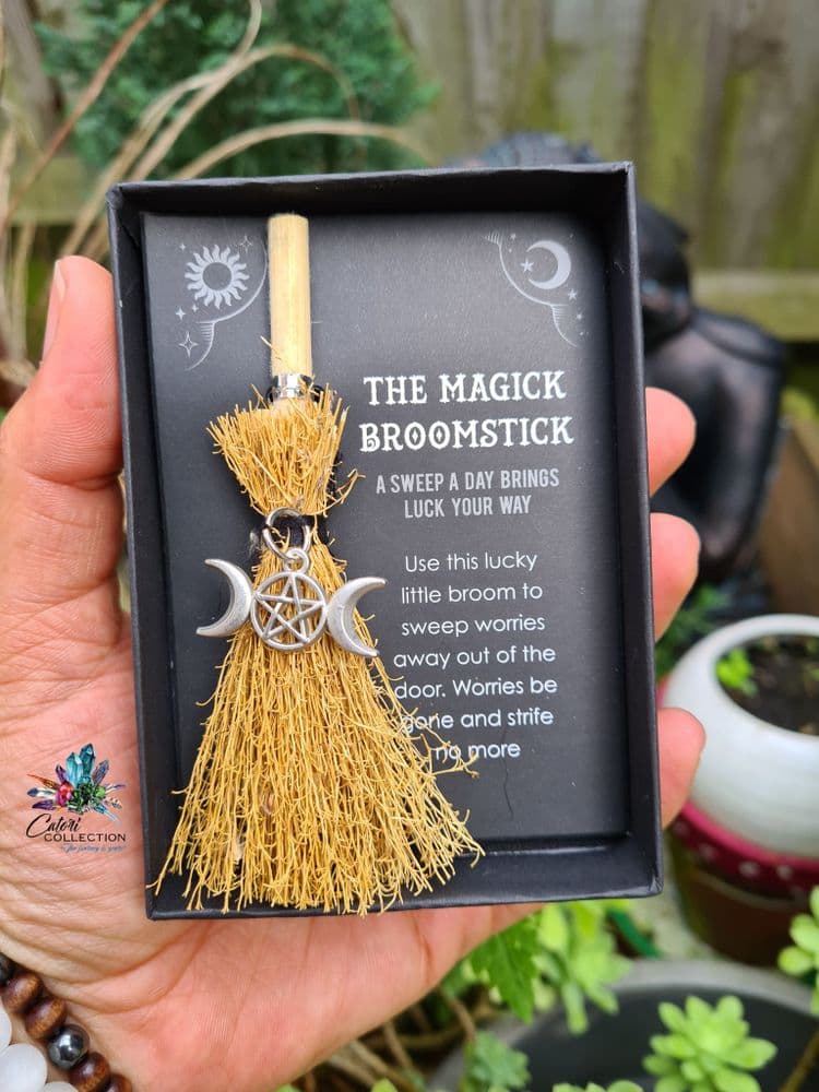 Triple Moon Mini Magick Broomstick