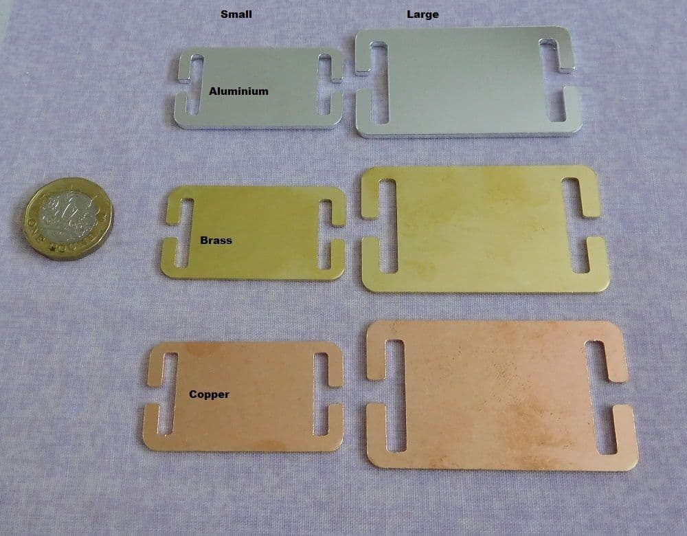 Collar pet tags metal stamping/engraving blanks - 2 sizes - aluminium ...